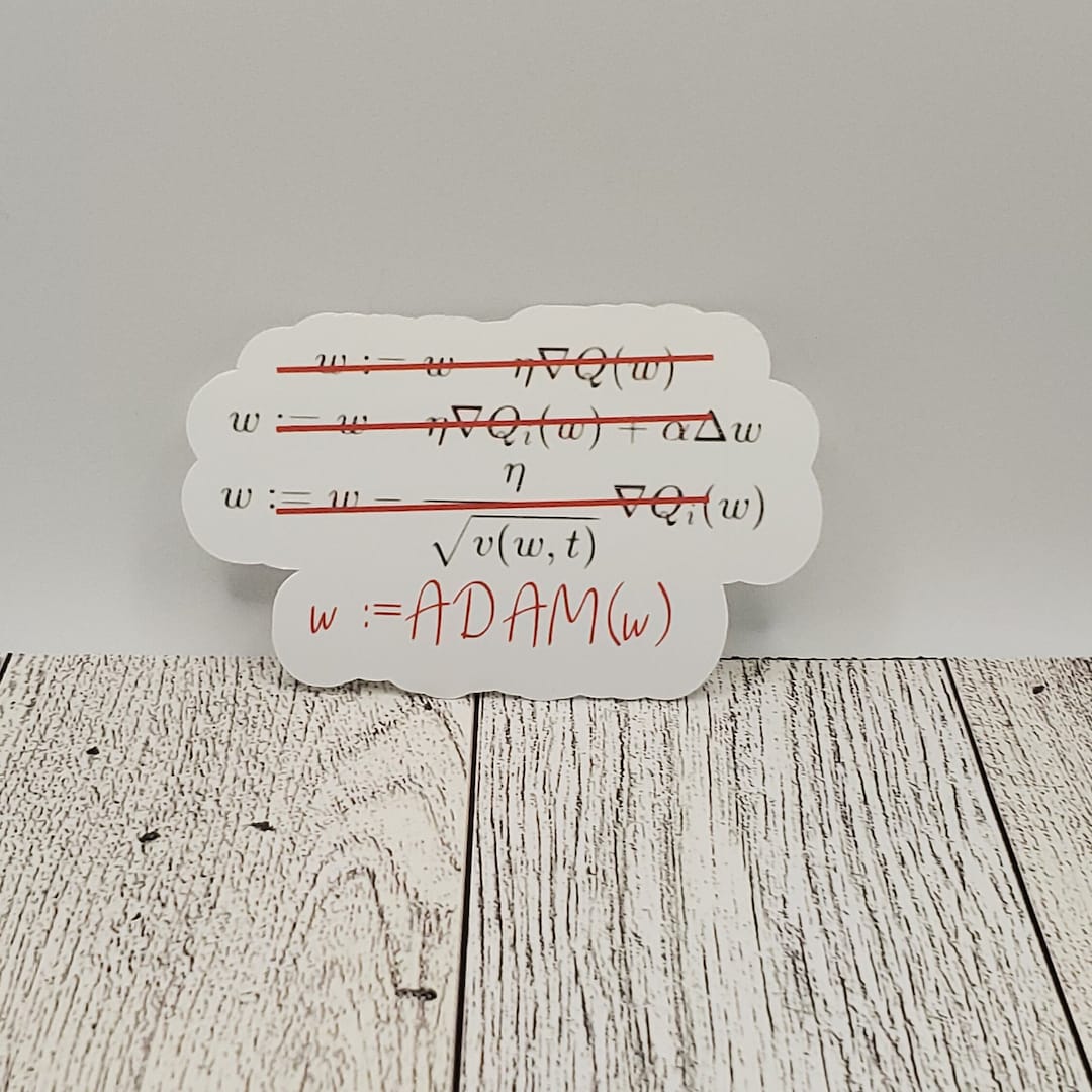 Optimizer Sticker | Machine Learning Optimizer | ADAM Optimizer | AI ...