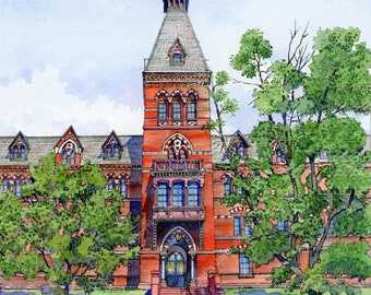 Cornell University Sage Hall - Etsy