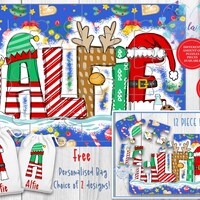 Christmas Theme Organiser, Christmas Planner Notebook Personalised A5 ...