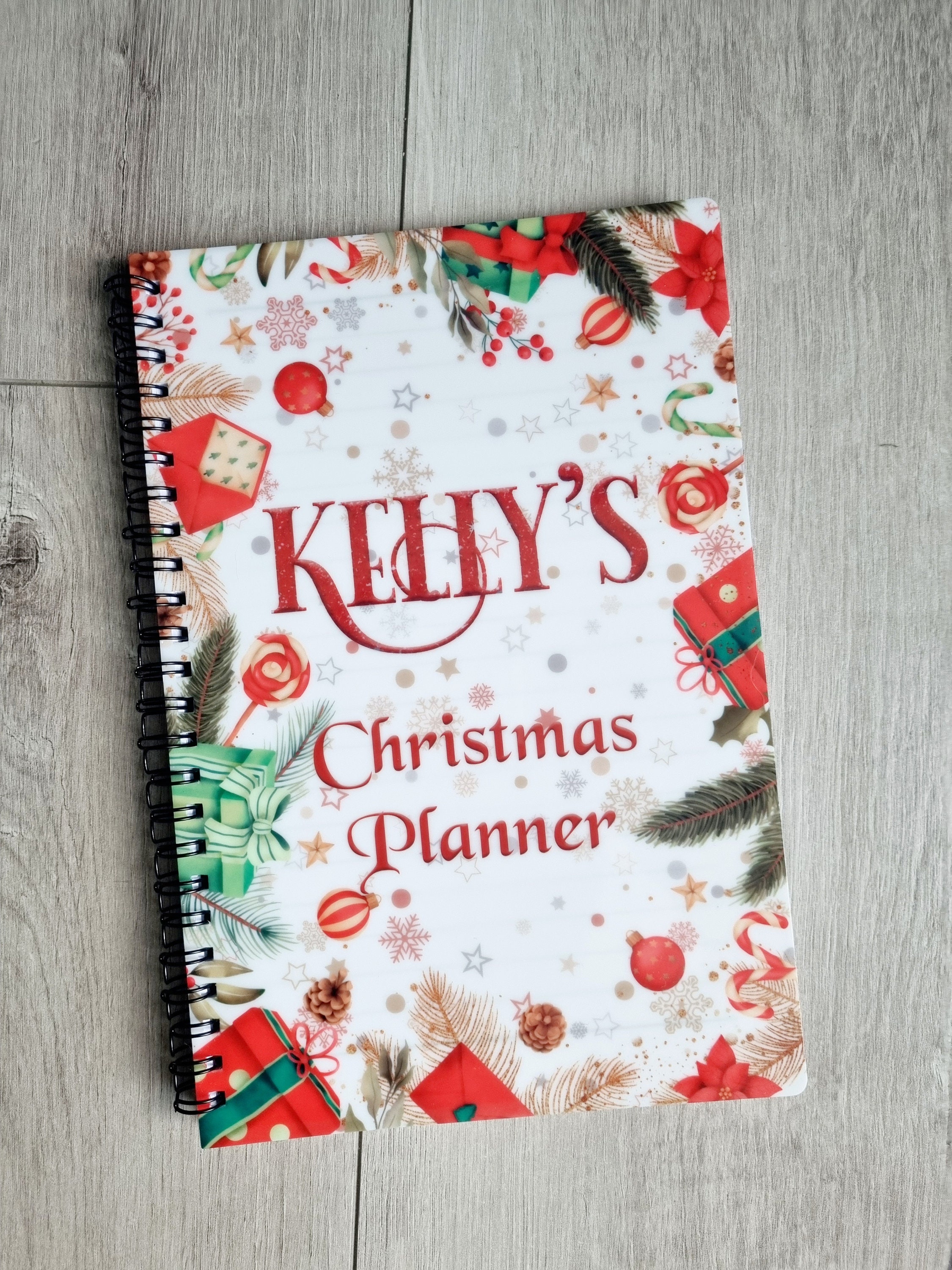 Christmas Theme Organiser Christmas Planner Notebook - Etsy