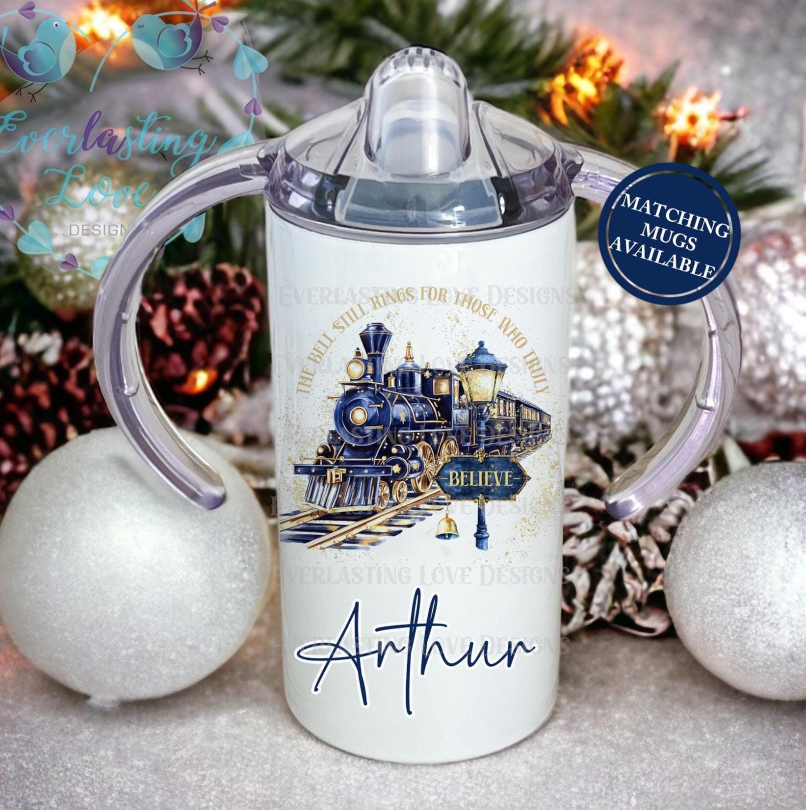 Personalised Christmas Express Mug, Unbreakable Mug, Polar Train Travel ...
