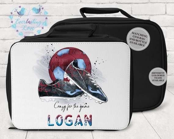 Personalised Football Team Lunch Bag Bottle Bundle Back to - Etsy