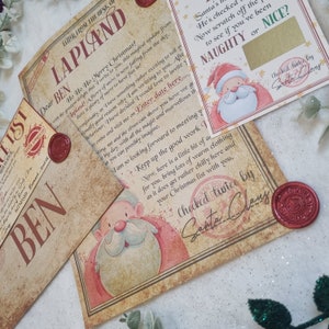 Personalised Invitation to Lapland UK, Lapland Invite, Vintage Official ...