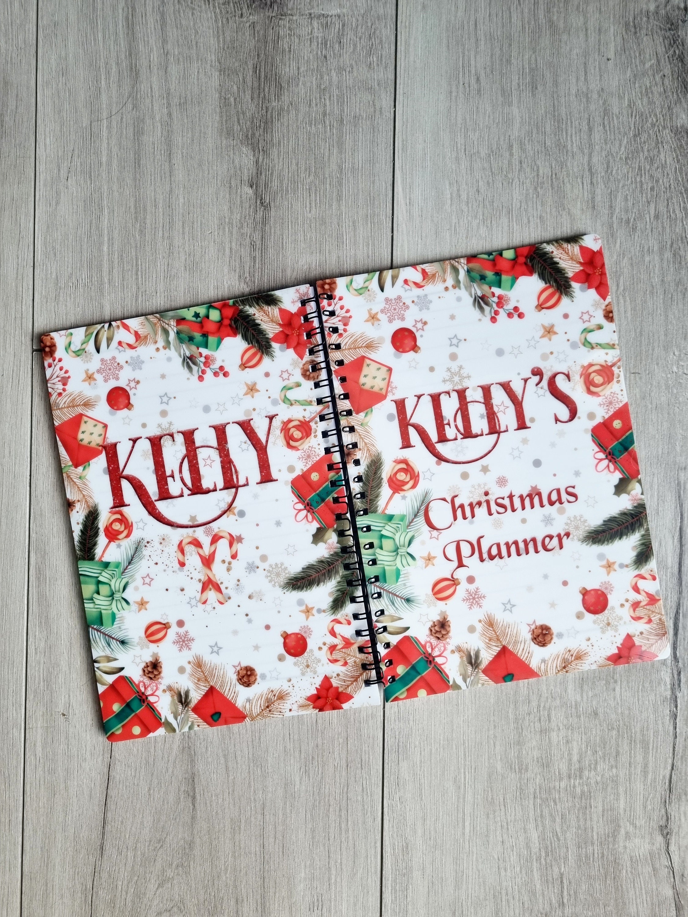 Christmas Theme Organiser Christmas Planner Notebook - Etsy