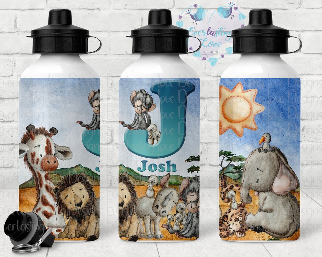Safari Animals, Personalised Jungle Pull Top Bottle, Safari Aluminium ...
