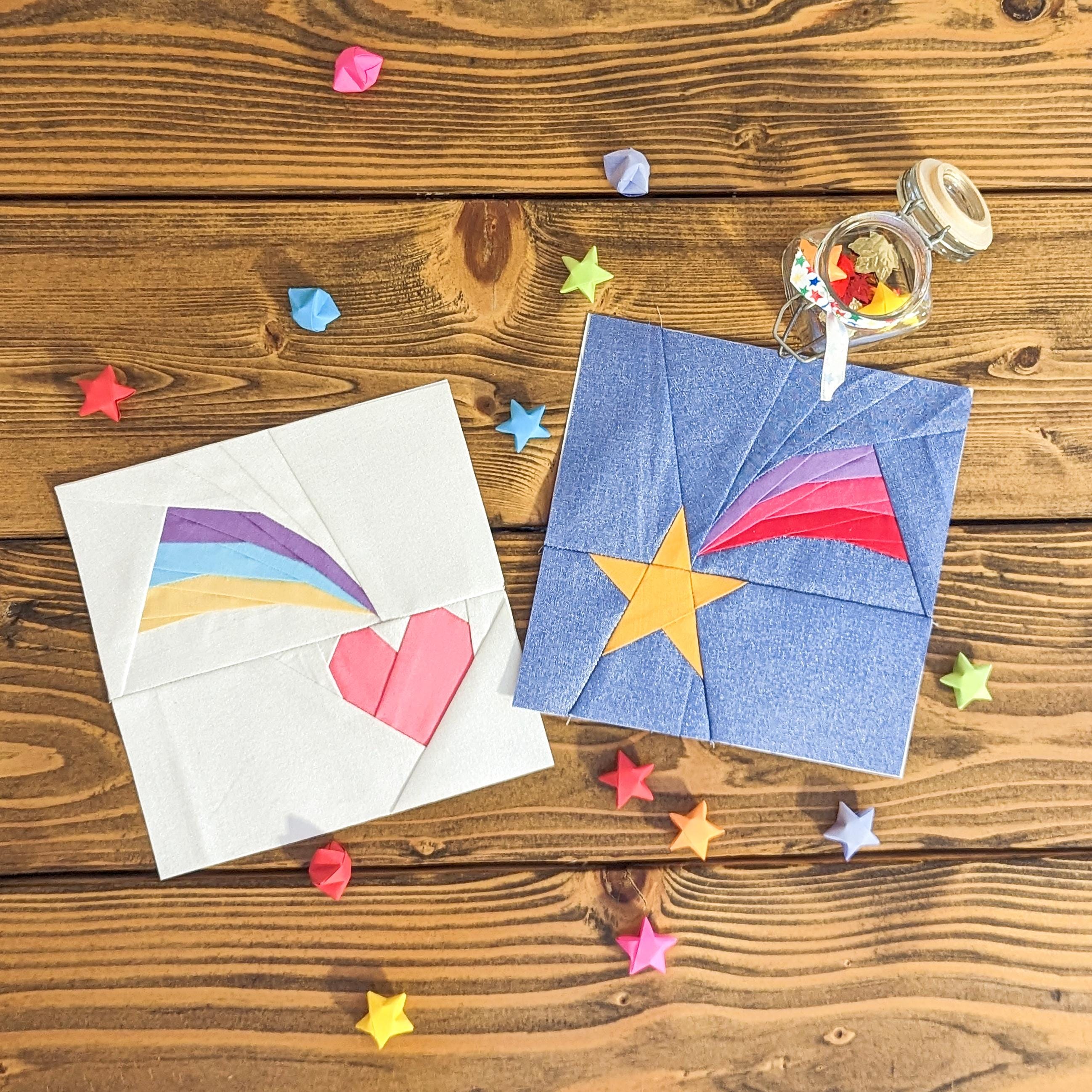 Love Shooting Star - Foundation Paper Piecing | FPP Pattern | PDF Quilt ...