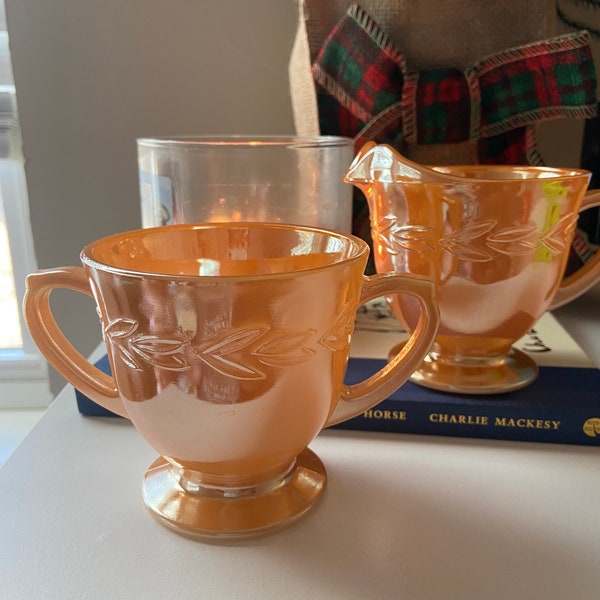 Peach Lusterware - Etsy