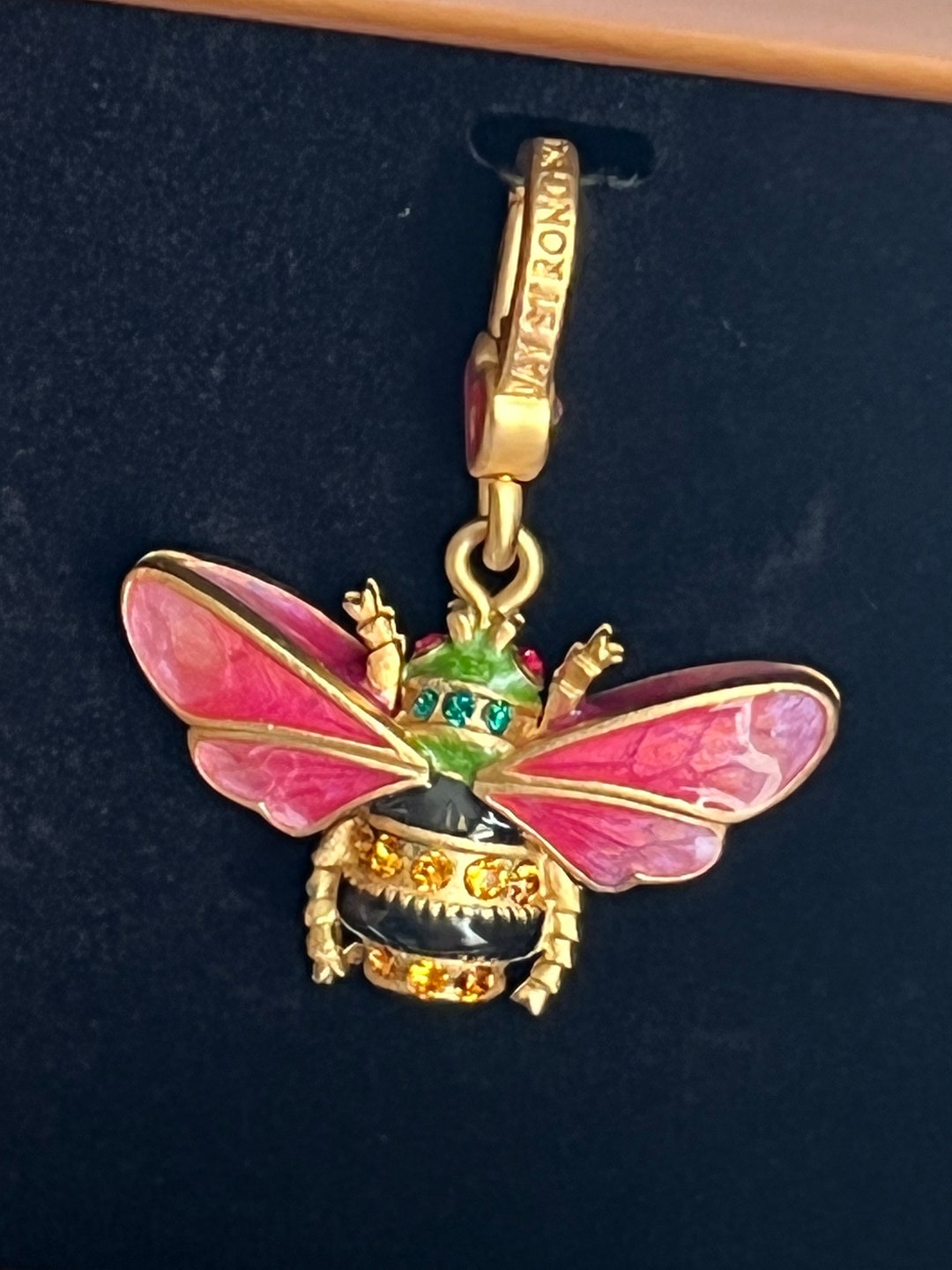 Brand New JAY STRONGWATER Muriel BEE Gold Charm - Etsy