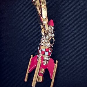 NWT Juicy Couture Pink ROCKET SHIP Bracelet Charm - Etsy