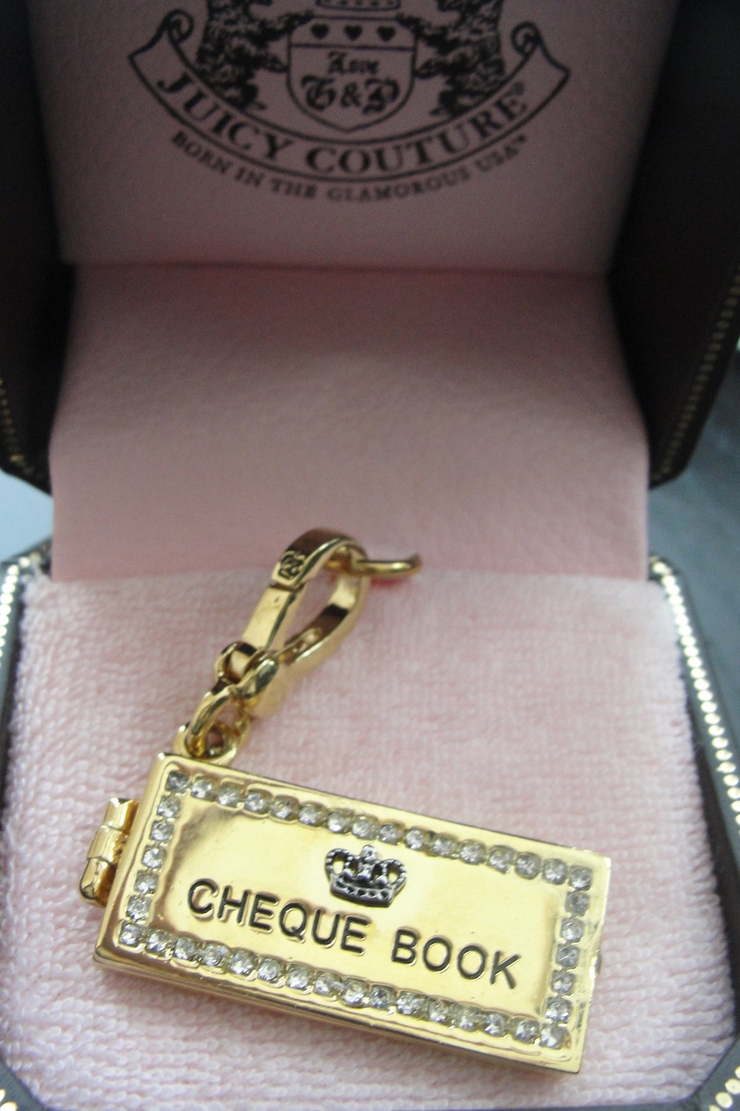 Brand New RARE Juicy Couture CHEQUE Check BOOK Bracelet Charm - Etsy