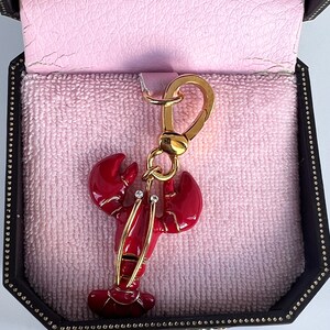 NWT Juicy Couture RED LOBSTER Gold Bracelet Charm - Etsy