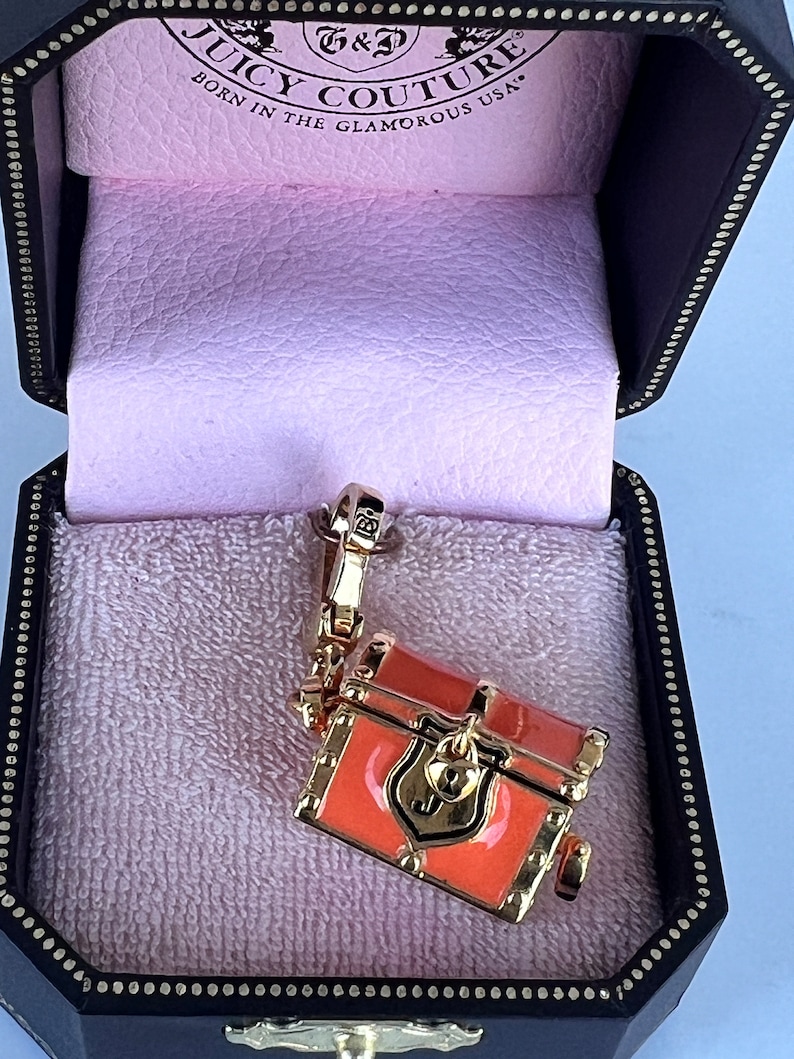 NWT! Juicy Couture Vintage TREASURE CHEST Gold Bracelet Charm - Etsy