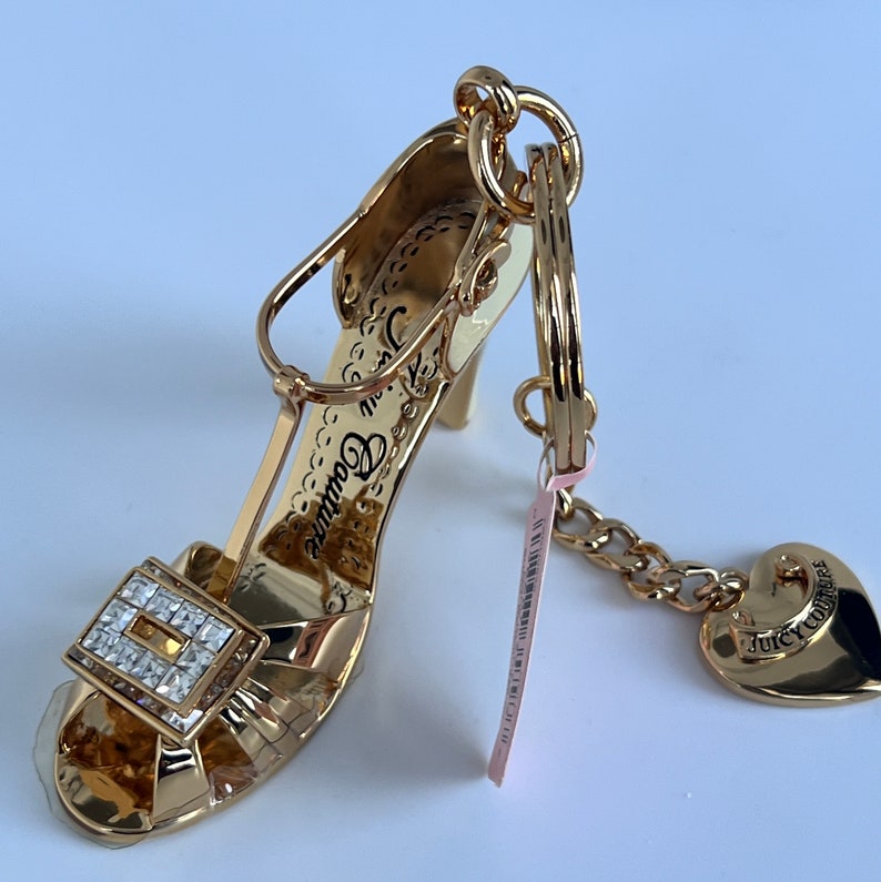NWT Juicy Couture EVENING SHOE Heel Charm Key Fob Keychain - Etsy