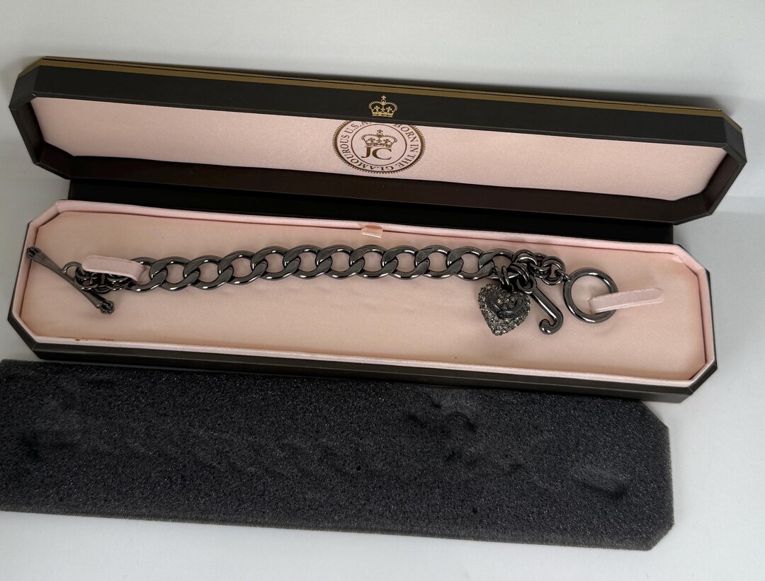 NEW JUICY COUTURE Pave Hematite Starter Bracelet (78HB) - Etsy