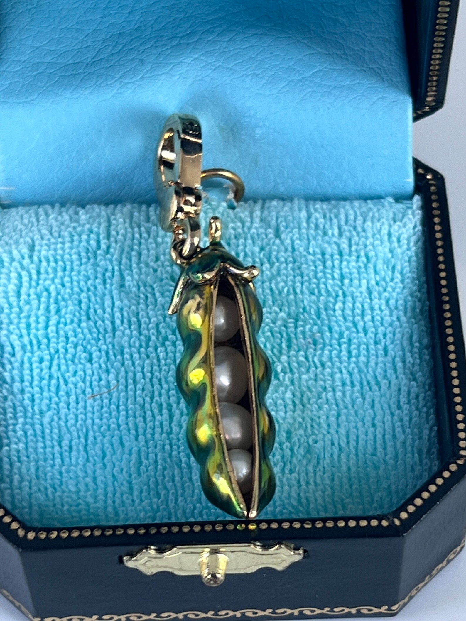 RARE! Juicy Couture Sweet Pea PEAPOD W/ PEARLS Bracelet Charm - Etsy