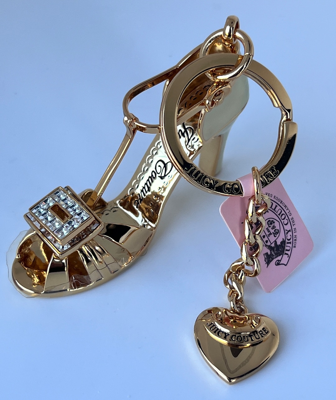 NWT Juicy Couture EVENING SHOE Heel Charm Key Fob Keychain - Etsy