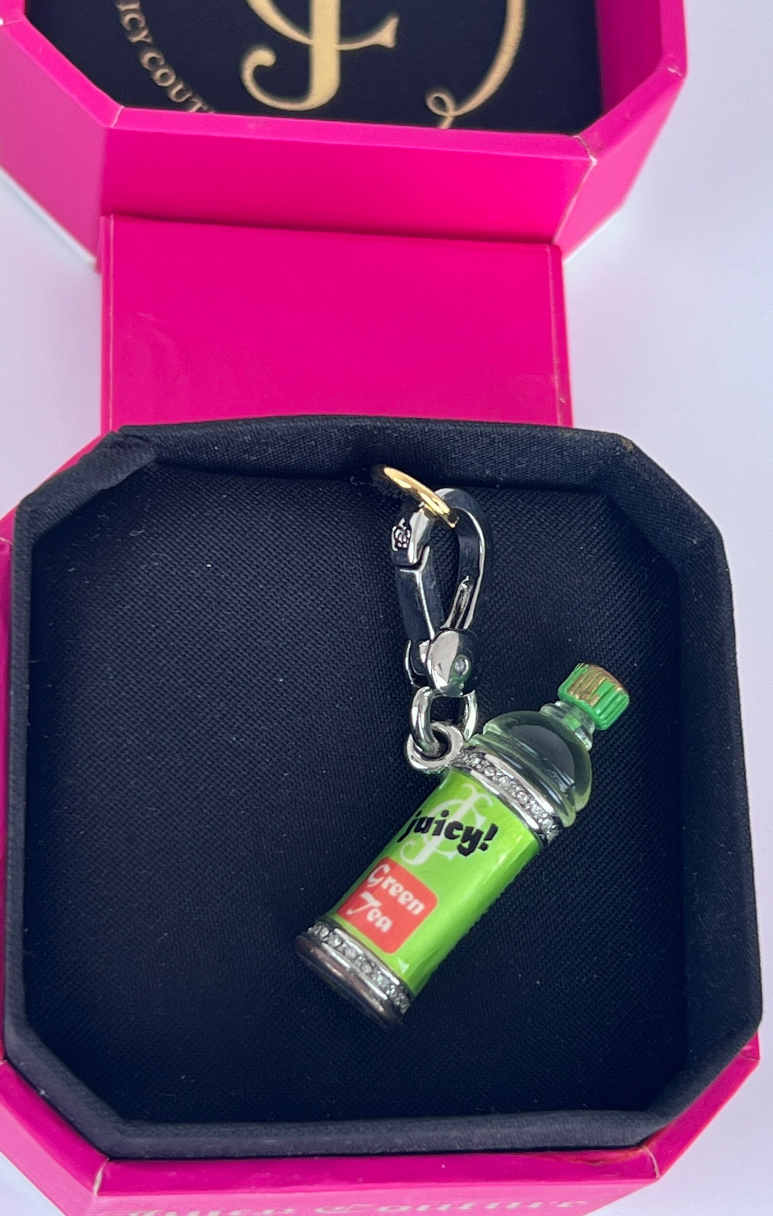 NWT Juicy Couture GREEN TEA Bracelet Charm - Etsy