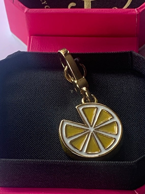 NWT Juicy Couture Lemon Slice Bracelet Charm - Gem