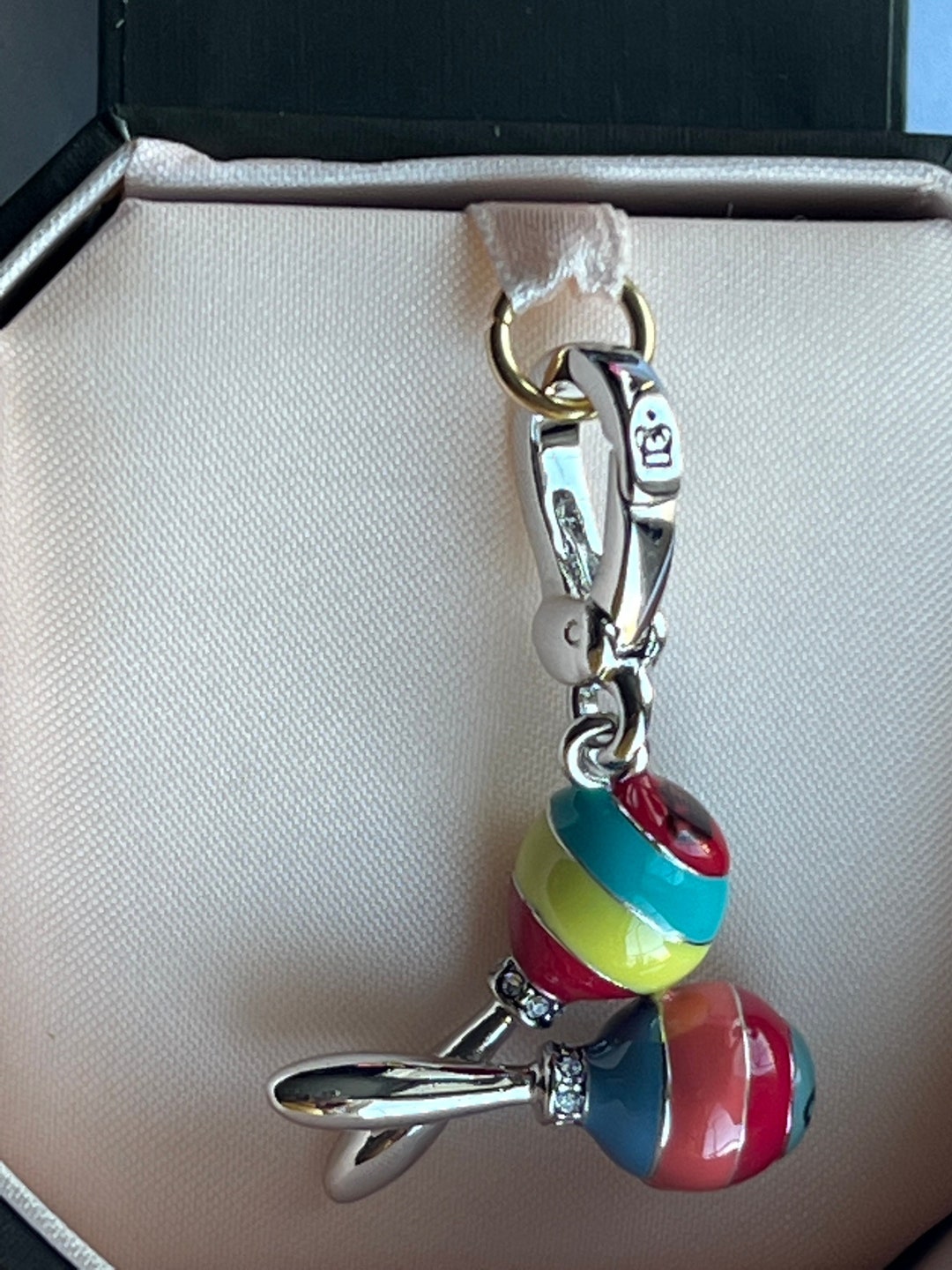 NWT Juicy Couture MARACAS Silver Bracelet Charm - Etsy