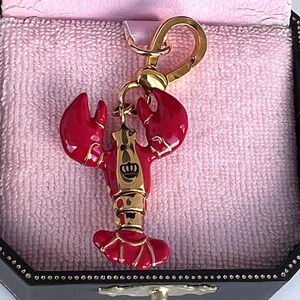NWT Juicy Couture RED LOBSTER Gold Bracelet Charm - Etsy