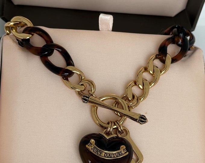 Juicy Couture TORTOISE SHELL Heart Necklace (19ZMEPN2) - Etsy