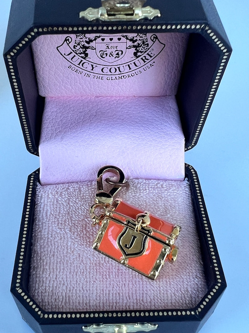 NWT! Juicy Couture Vintage TREASURE CHEST Gold Bracelet Charm - Etsy
