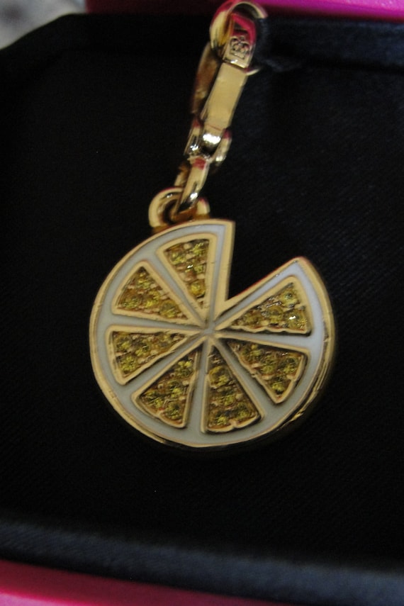 NWT Juicy Couture Lemon Slice Bracelet Charm - Gem