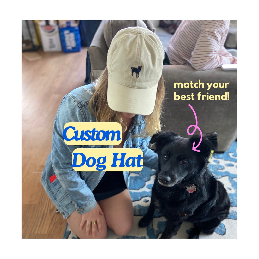 Custom Order Embroidered Dog Hat | Custom Design - Etsy