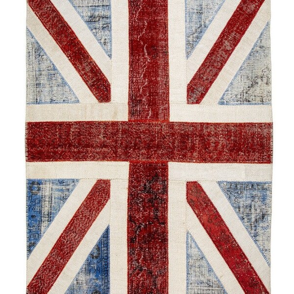 Union Jack Wool Rug - Etsy