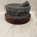 Tetexti Molcajete and Tejolote Made of Volcanic Stone With Wood Base ...