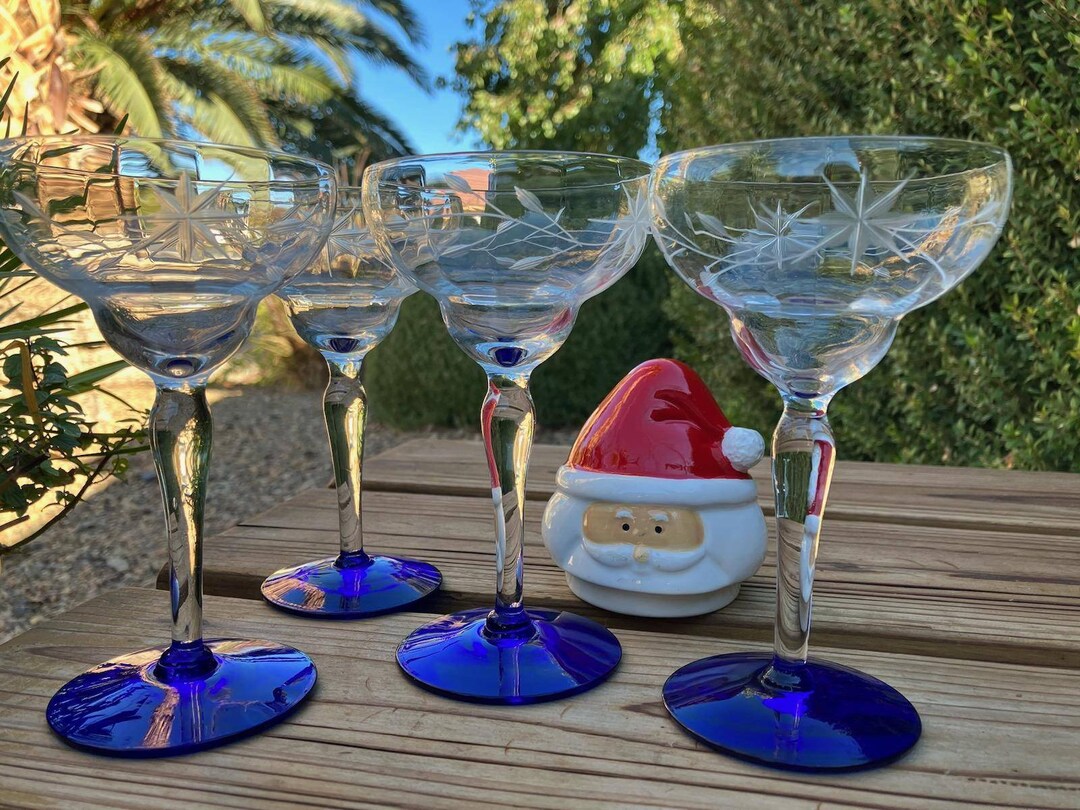 1930 Art Deco Etched Crystal Louie Weston Starburst Stemware - Etsy