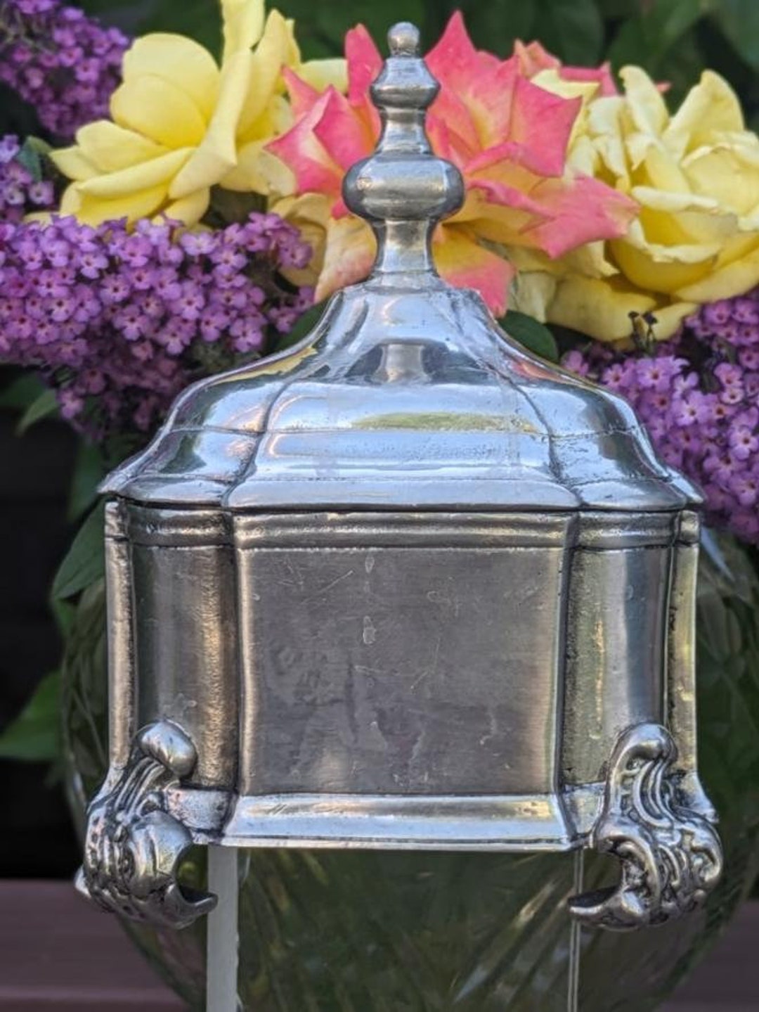 1989 MMA Metropolitan Museum of Art Lidded Pewter Tobacco Snuff Box ...