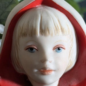 1960S Red CYBIS Logo Porcelain Little Red Riding Hood Figurine Statue ...