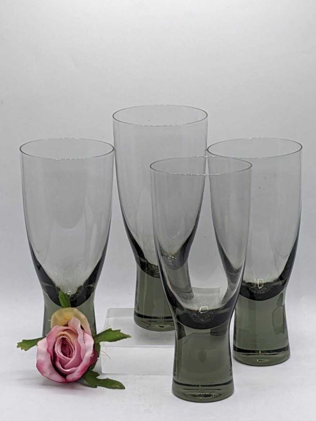 1958 - 1987 per Lutkin Holmegaard Art Glass Scanada Smoke 7" Water ...