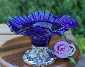 Vintage Cobalt Blue Glass Collection Various Pieces. - Etsy