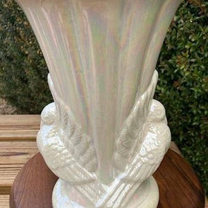 1940S Iridescent Pearlized Luster Double Dove Vase/ Shawnee Pottery ...