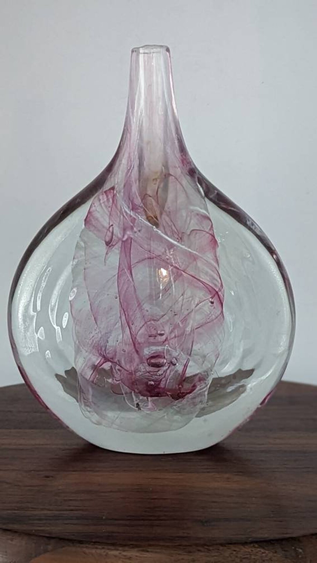 1970-80 Michael Harris Design Art Glass Lollipop Vase Isles of Wight ...