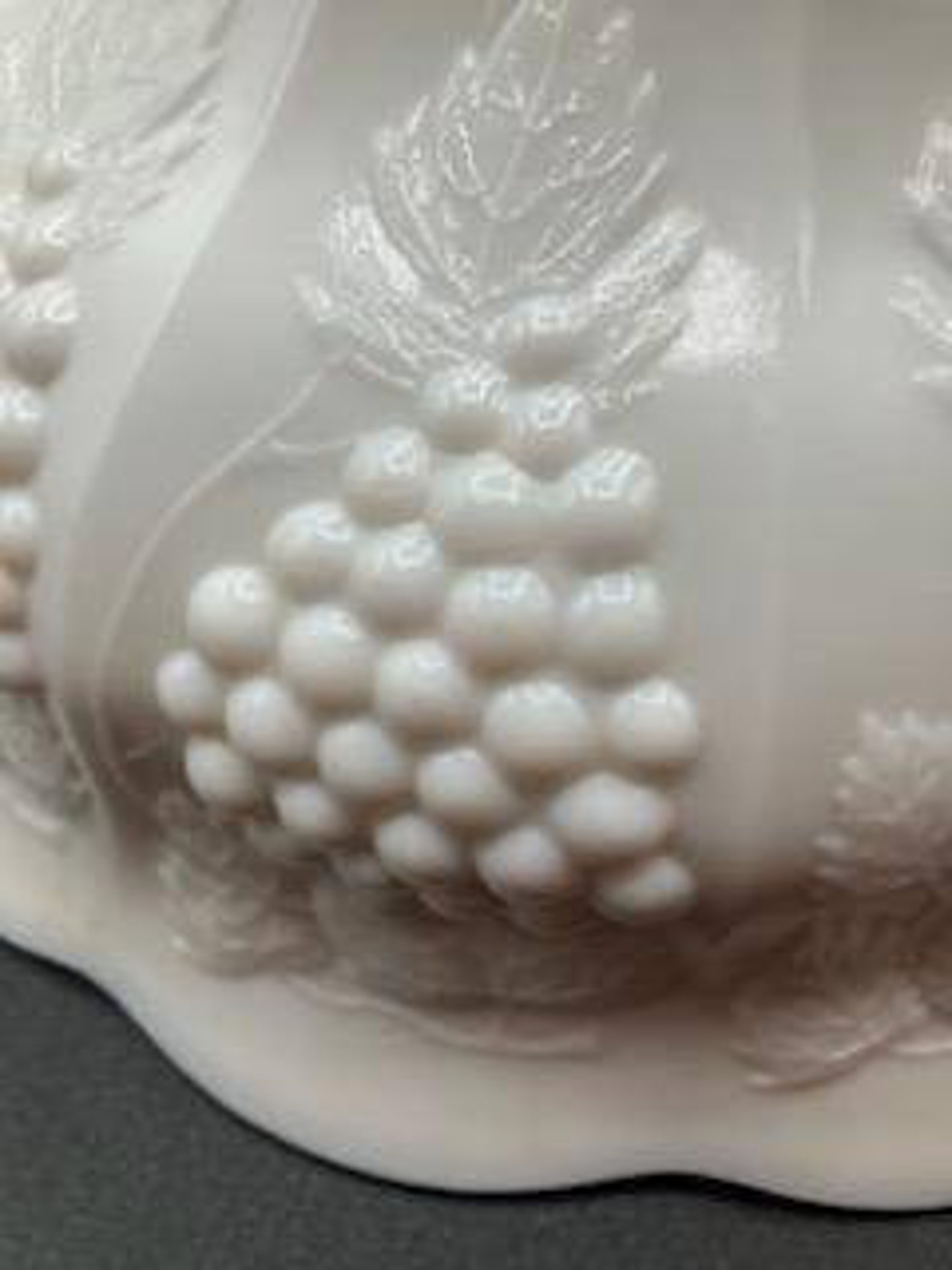 1950 Mckee Thatcher Colonial Grapes Milk Glass Punch Bowl Only - Etsy