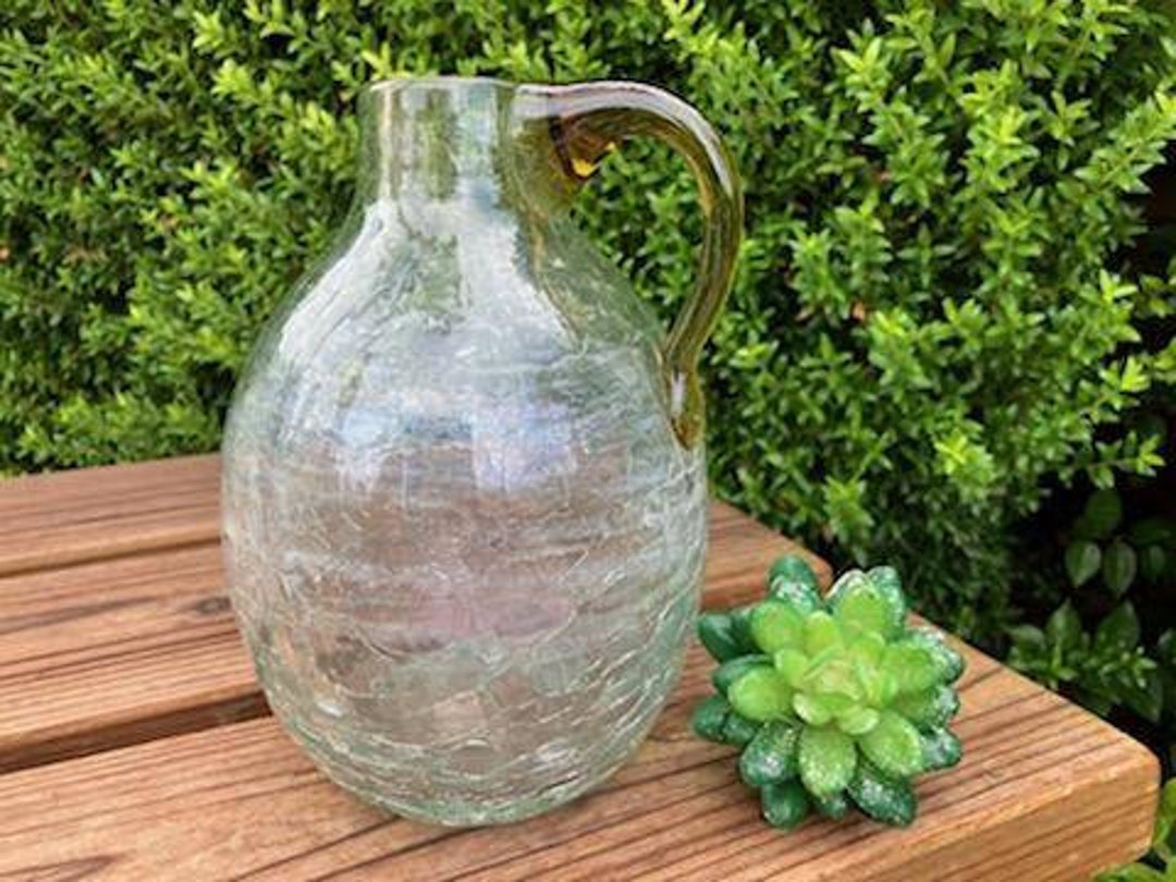 1941 Blenko No.417 Crackle Glass Moonshine Jug With Ambler - Etsy