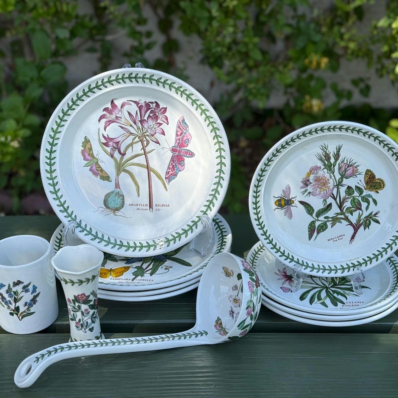 Botanical Plates - Etsy