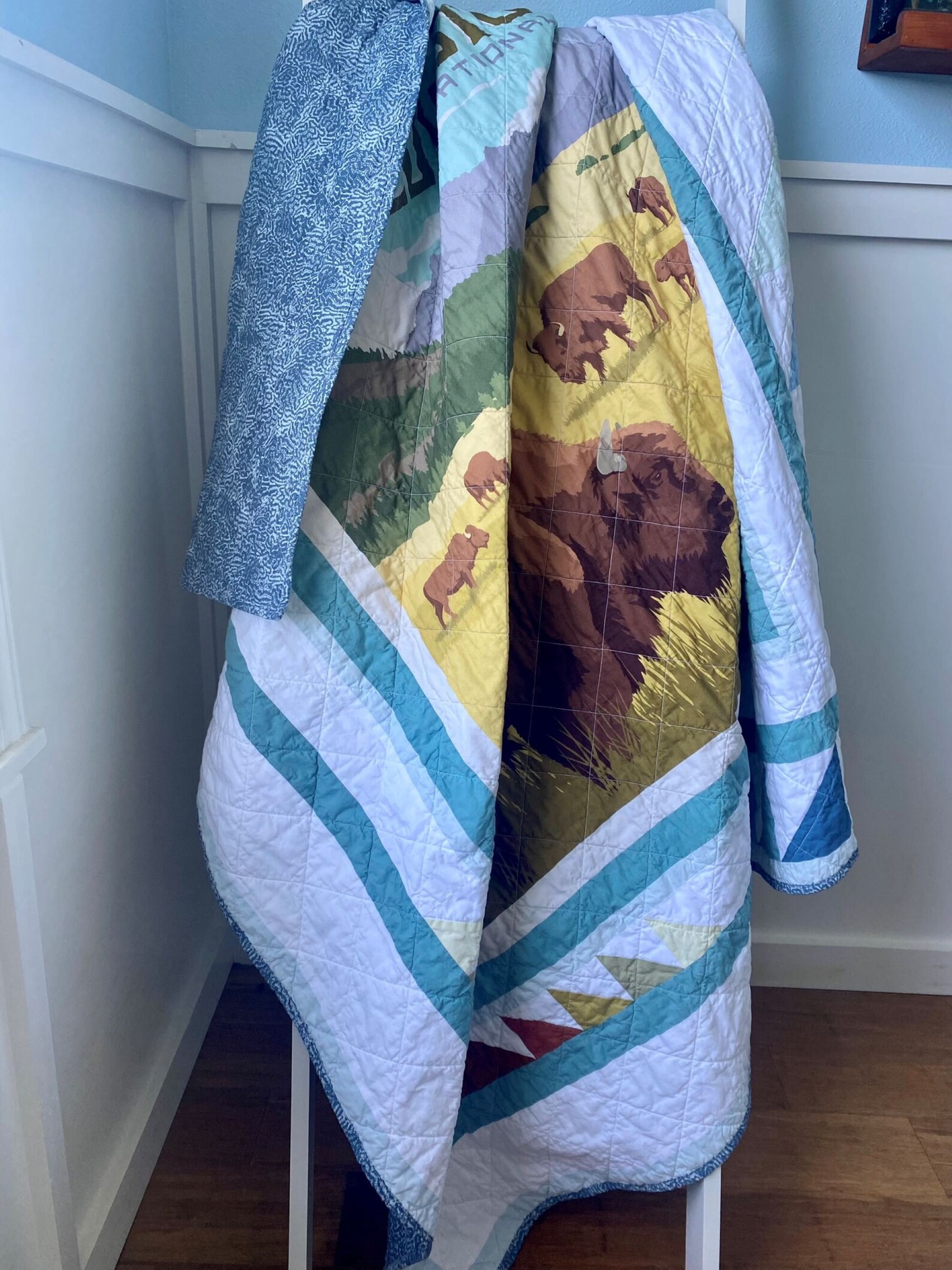 Yellowstone National Park Throw, Camping Quilt, National Park Quilt ...