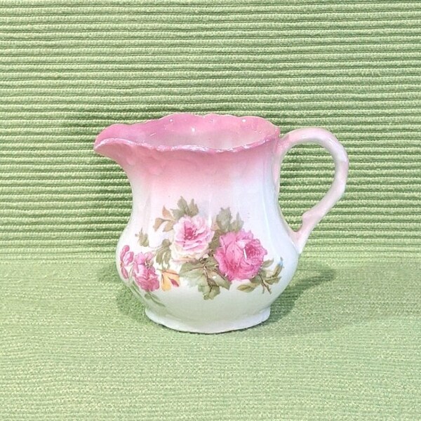 Pink Rose Pitcher - Etsy
