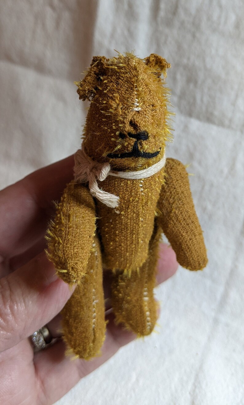 Vintage Poseable Mini Possum Teddy Bear Mohair - Etsy