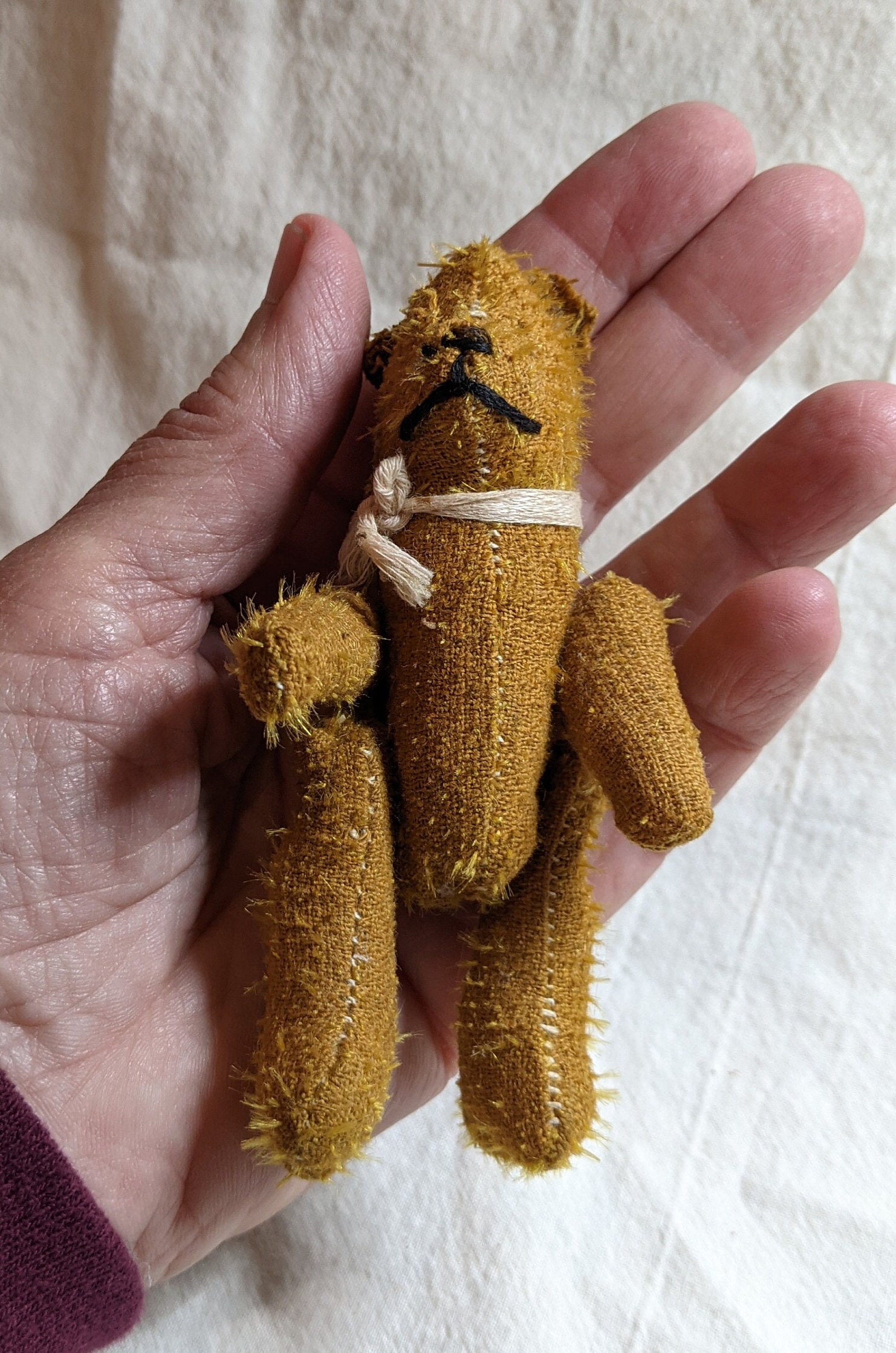 Vintage Poseable Mini Possum Teddy Bear Mohair - Etsy