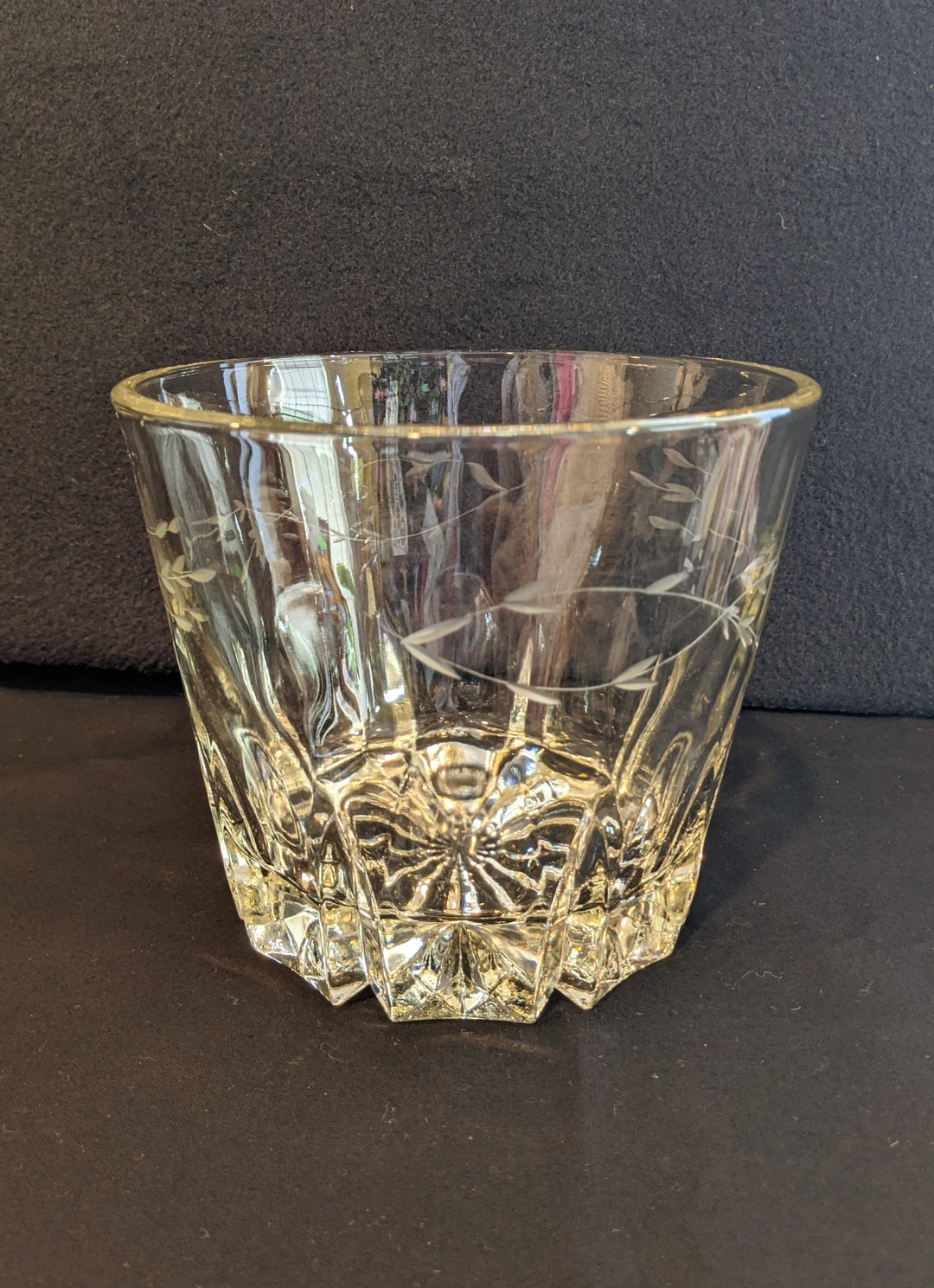 Princess House Heritage Crystal Cut Glass Ice Bucket - Etsy
