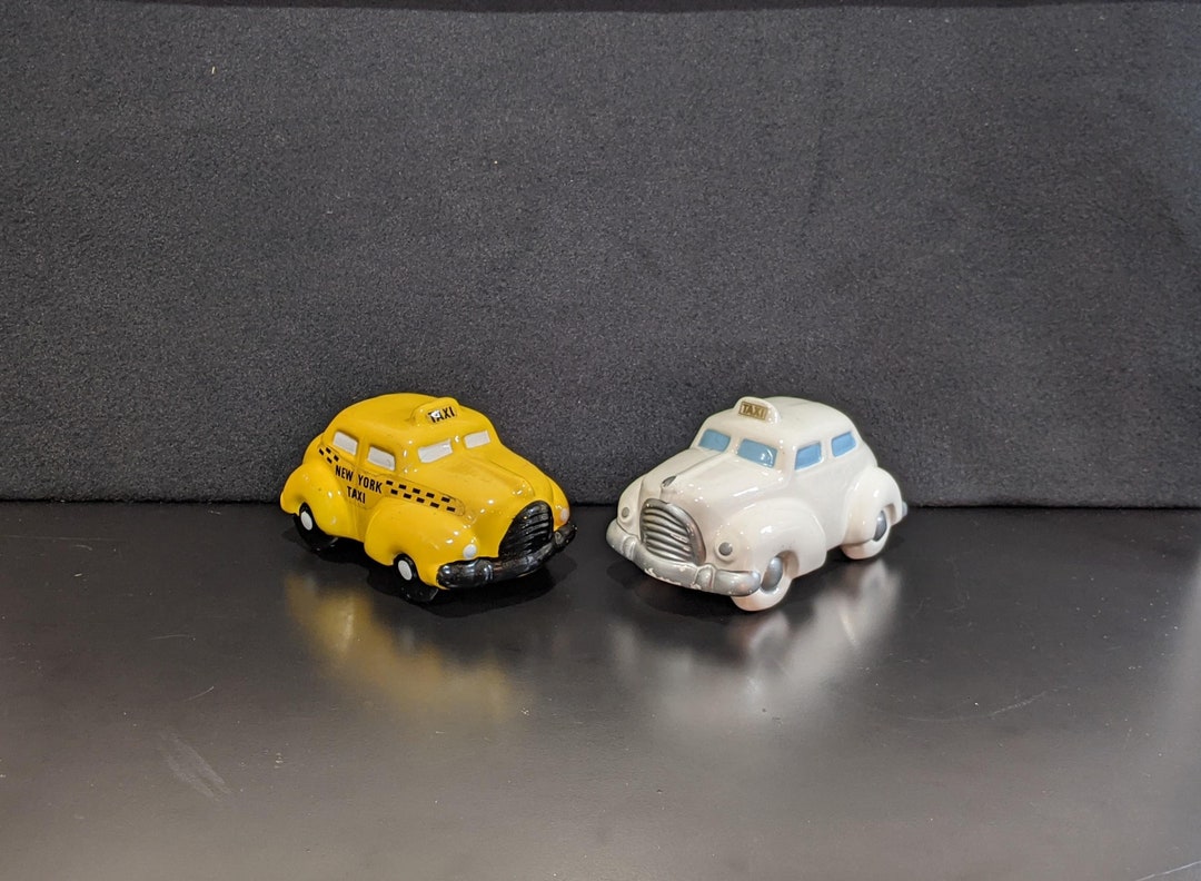 Set of 2 Ceramic Taxi Cab Coin Banks - Etsy