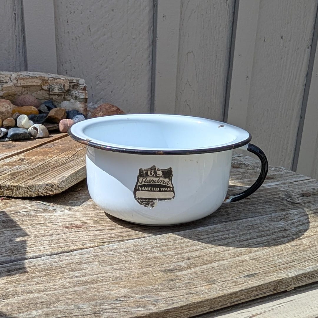 Child Size Enamelware Chamber Pot With Handle - Etsy