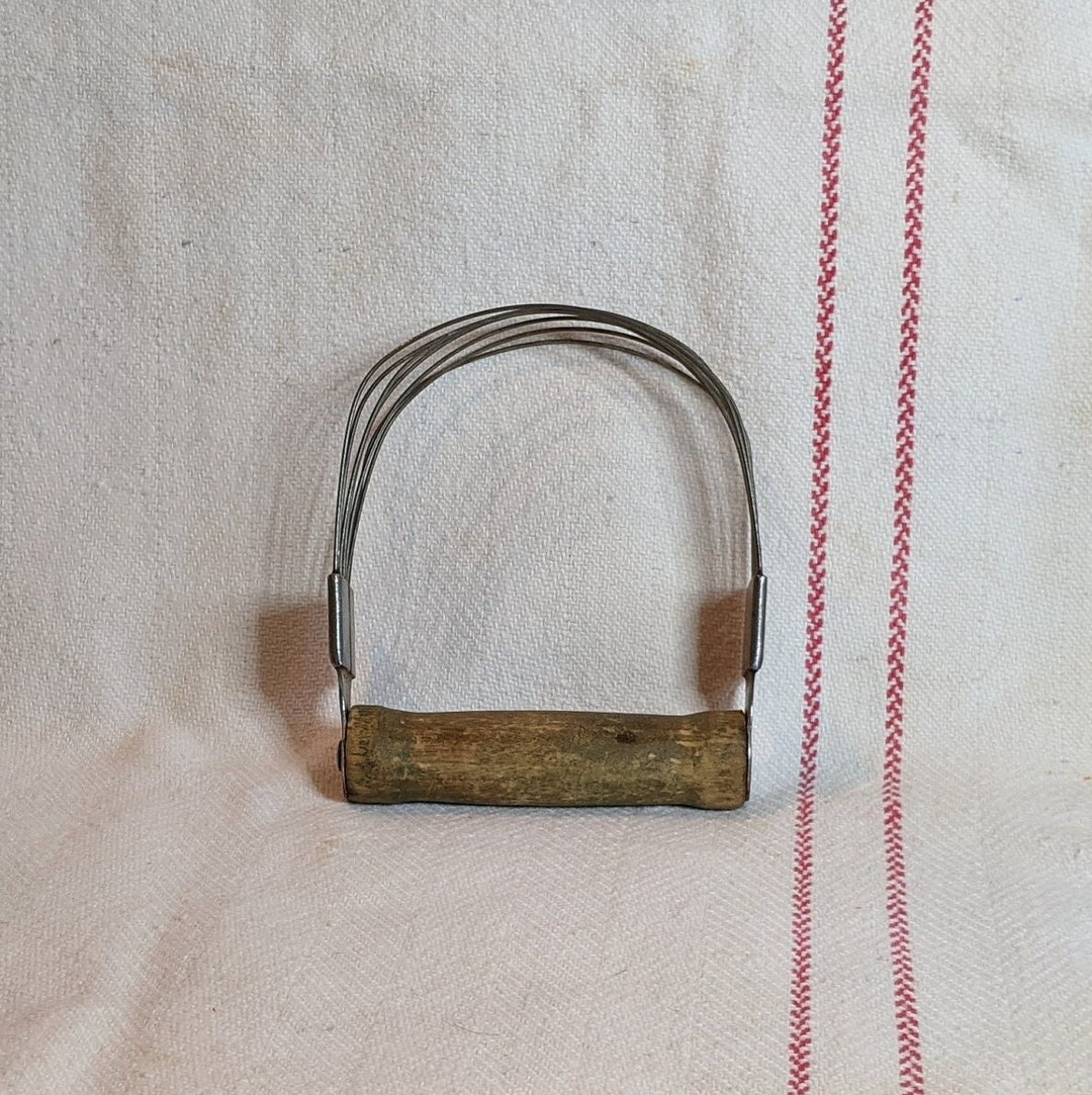 Old Bent Wire Pastry Cutter With Natural Wood Handle - Etsy