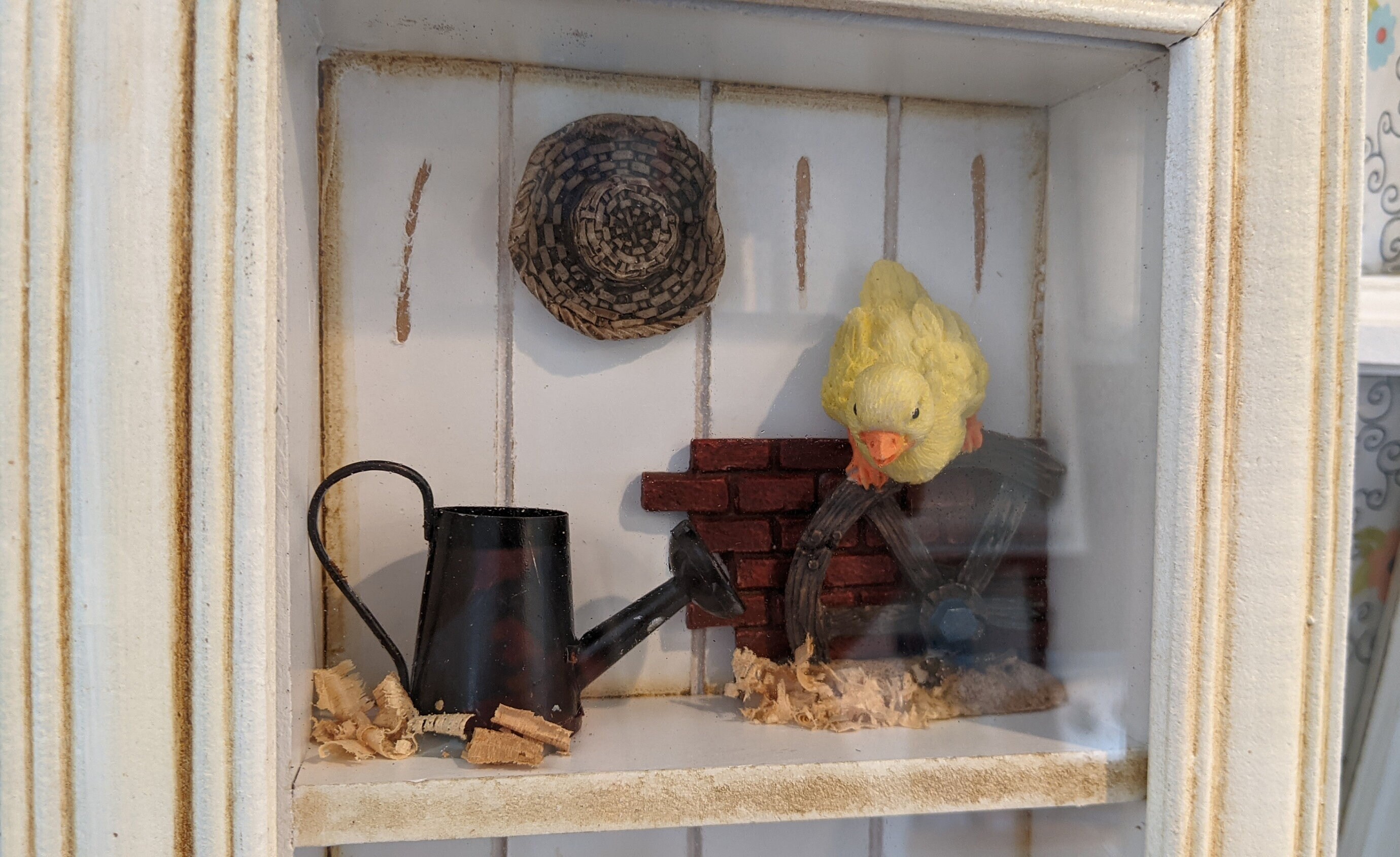 3D Shadow Box Chickens on the Farm - Etsy