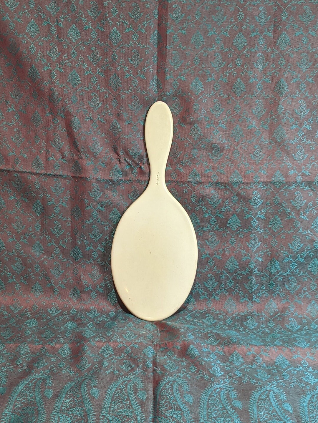 Celluloid Oval Hand Mirror With Beveled Glass - Etsy